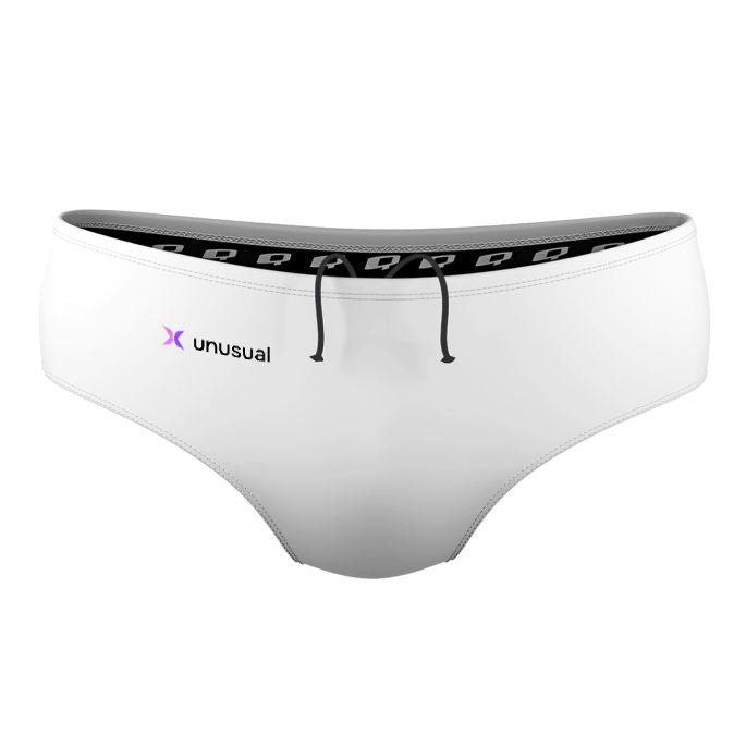 Unusual - Solid Classic Brief Swimsuit - PERSONALIZED – Q Team Store