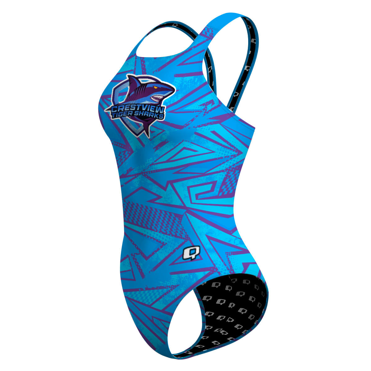 Crestview Tiger Sharks 2 - Classic Strap Swimsuit – Q Team Store