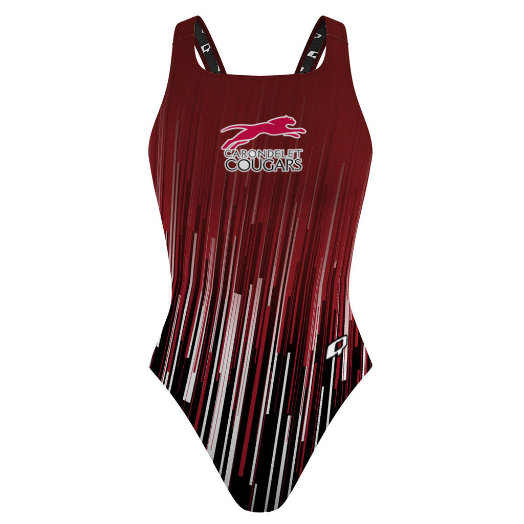 Carondelet Cougars - Classic Strap Swimsuit – Q Team Store