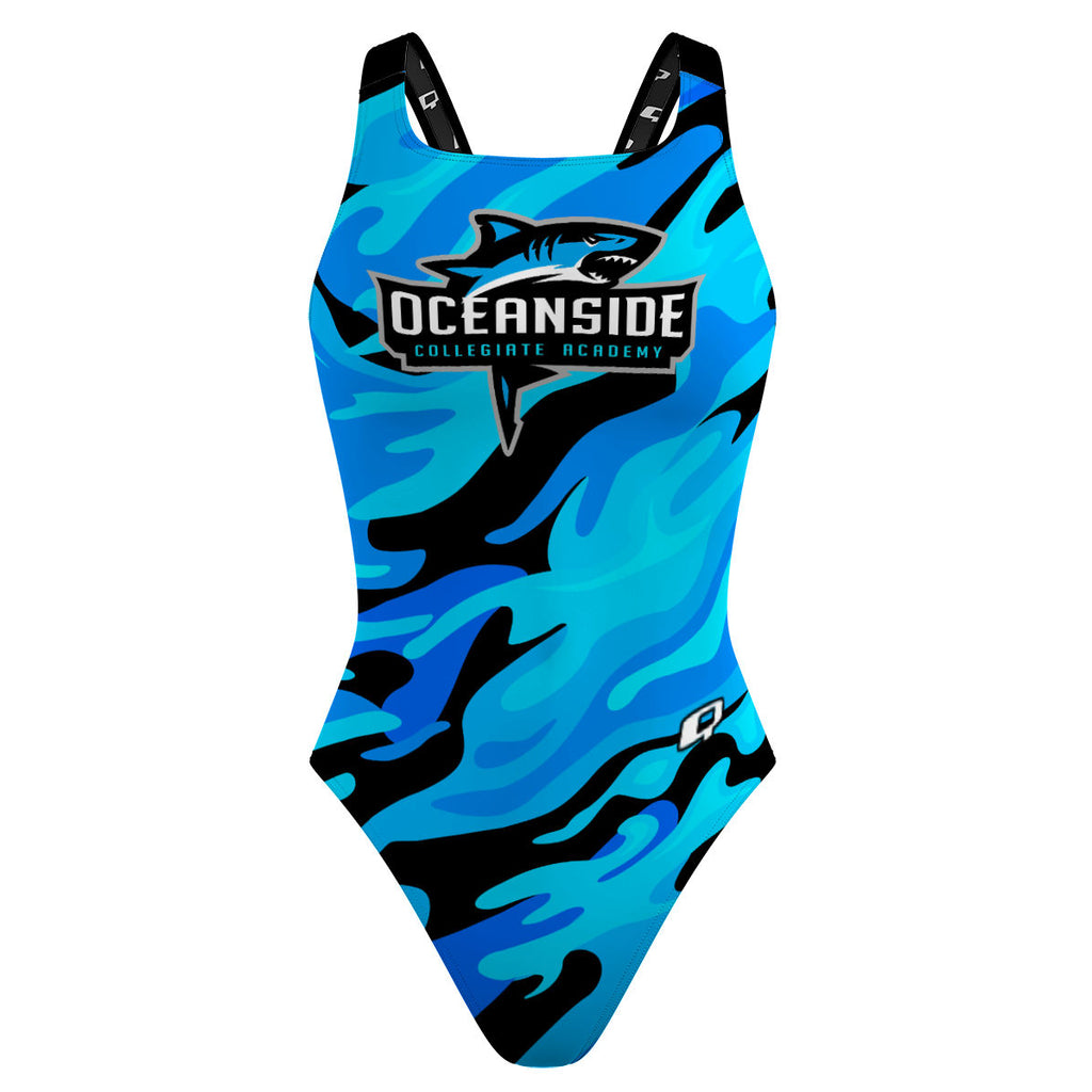 Oceanside Collegiate Academy Landsharks - Classic Strap Swimsuit – Q ...