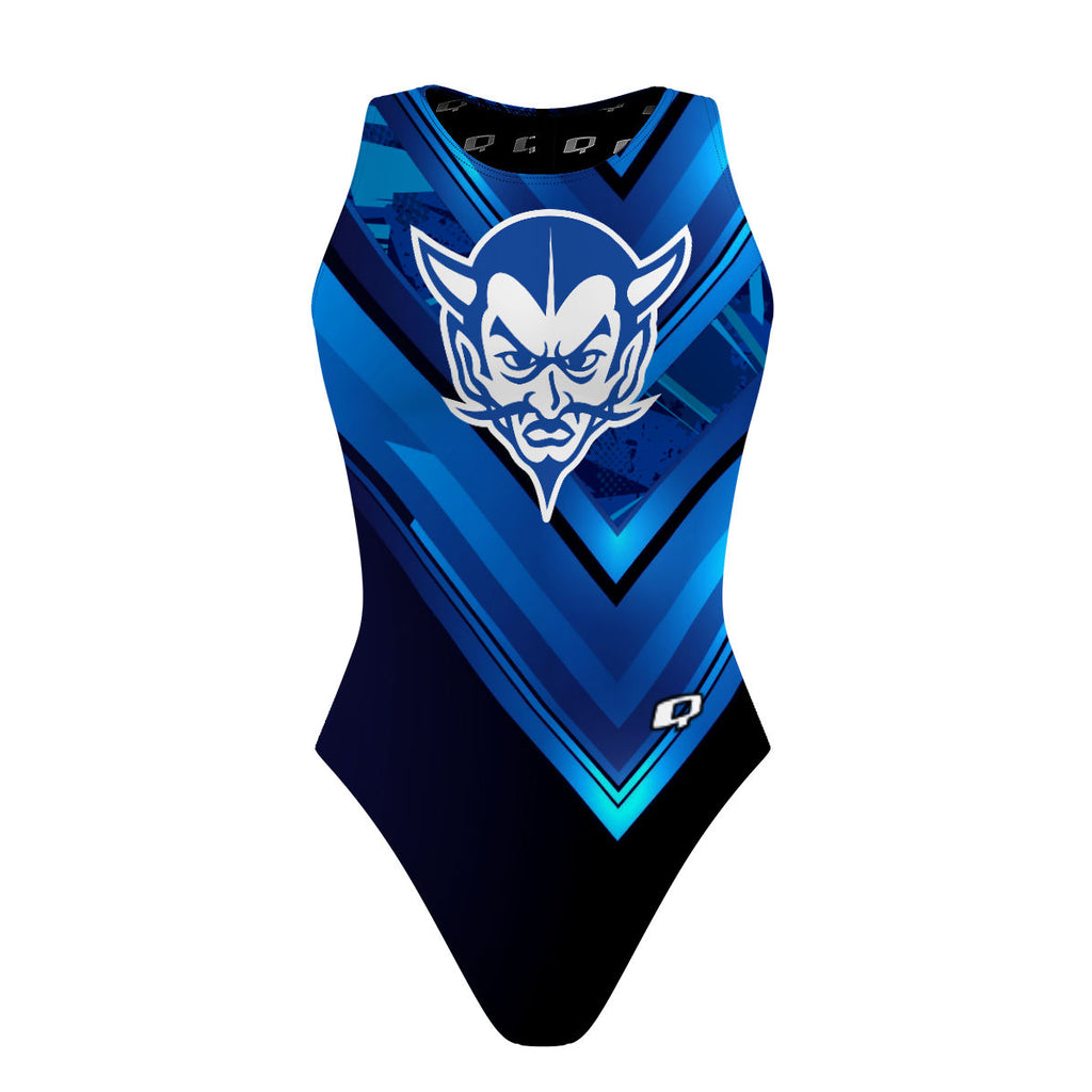 Davis Blue Devils - Women's Waterpolo Swimsuit Classic Cut – Q Team Store